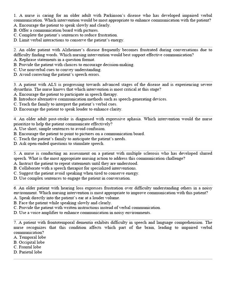 Impaired Verbal Communicaation | PDF | Aphasia | Speech