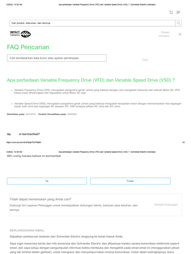 Apa Perbedaan Variable Frequency Drive (VFD) Dan Variable Speed Drive (VSD) | PDF