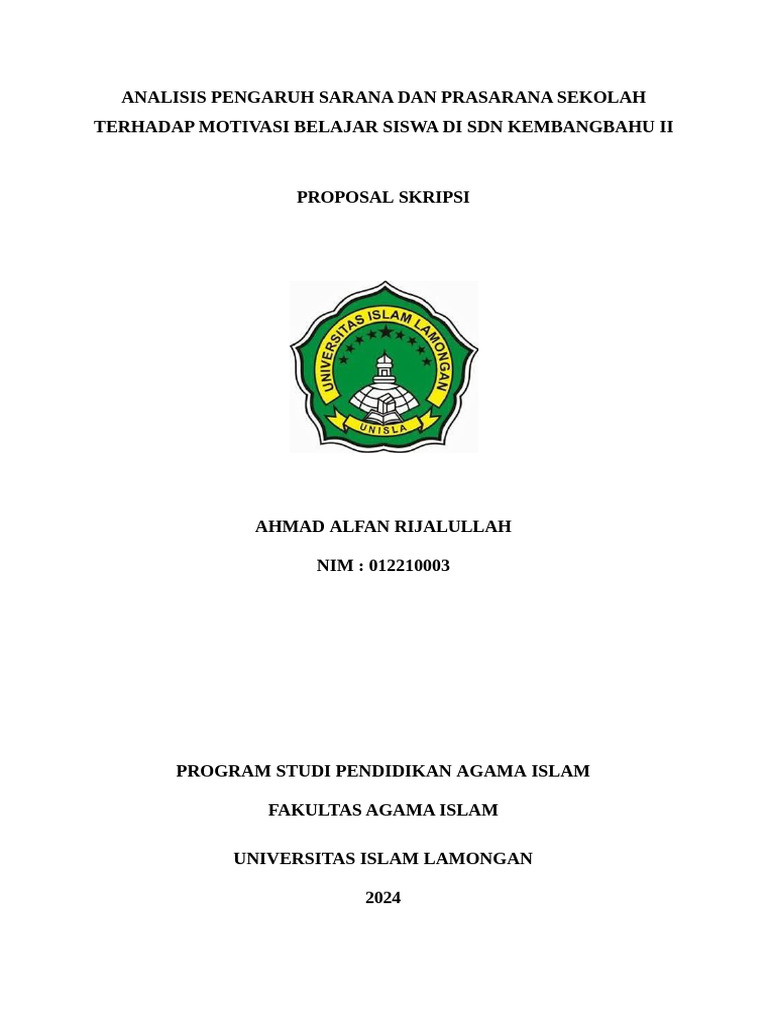 Proposal Kuantitatif | PDF