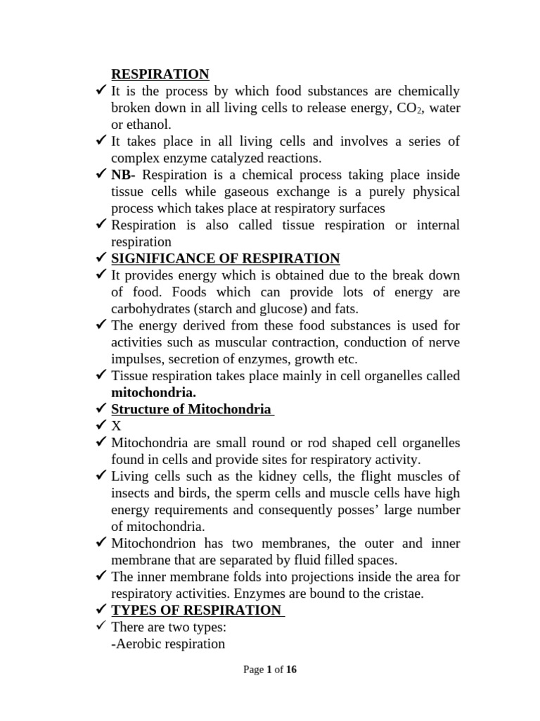 Respiration | PDF | Cellular Respiration | Pyruvic Acid