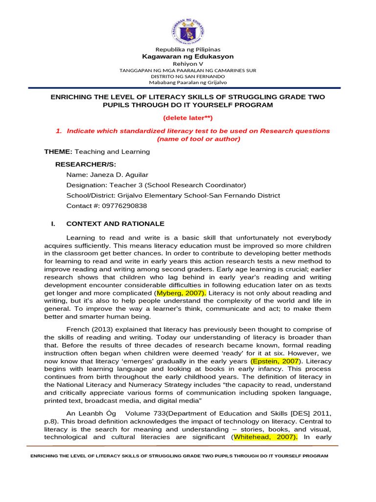 Boosting Grade 2 Literacy Skills | PDF | Literacy | Reading Comprehension