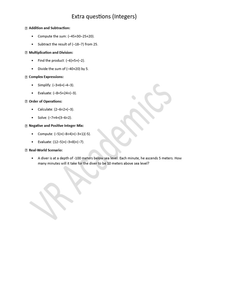 Integers | PDF