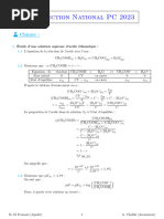 Correction Bac 2023 PC Physique | PDF