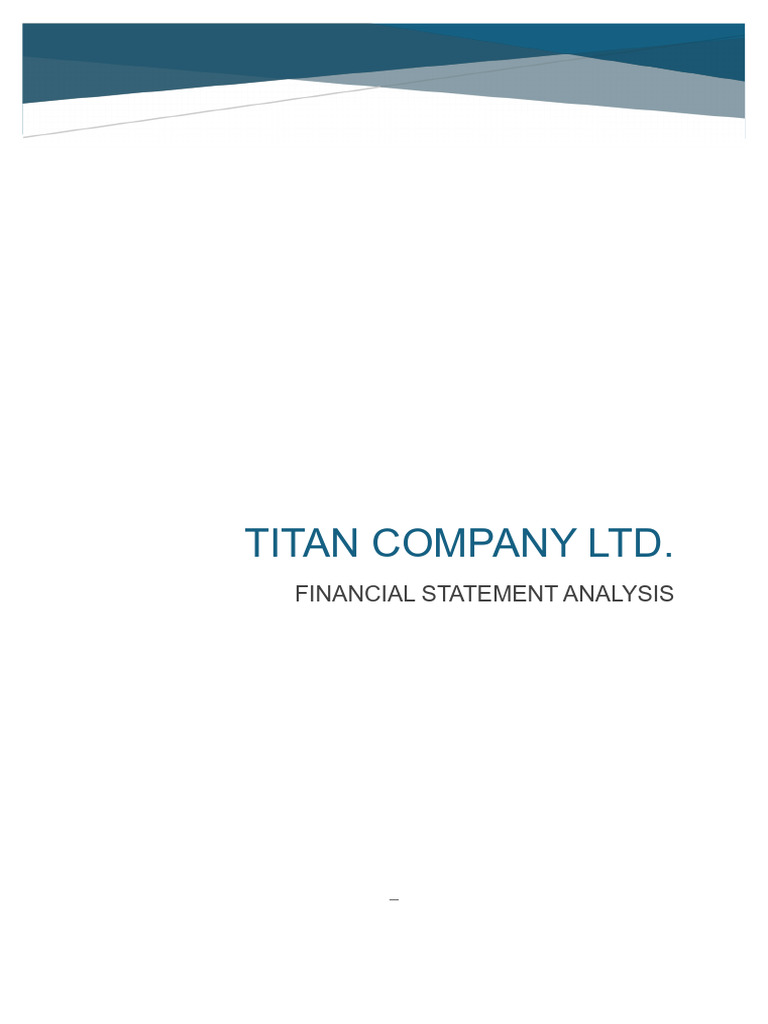 TITAN REPORT | PDF | Investing | Dividend