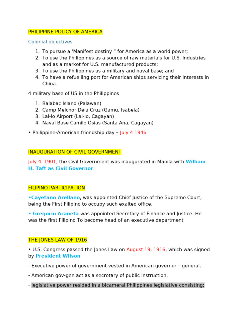 RPH Finals Reviewer | PDF | President Of The Philippines | World Politics