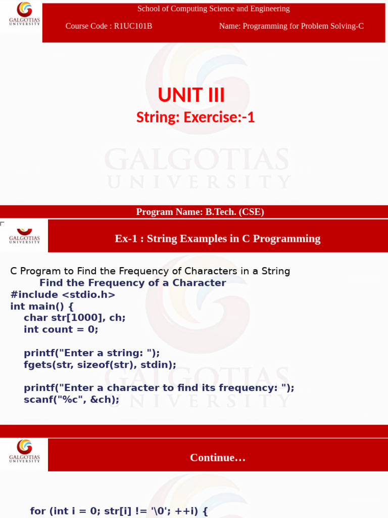 Unit 3 String Excercise 1 | PDF | Software | Computer Programming