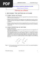 Class 11 Physics: Motion in a Plane | PDF