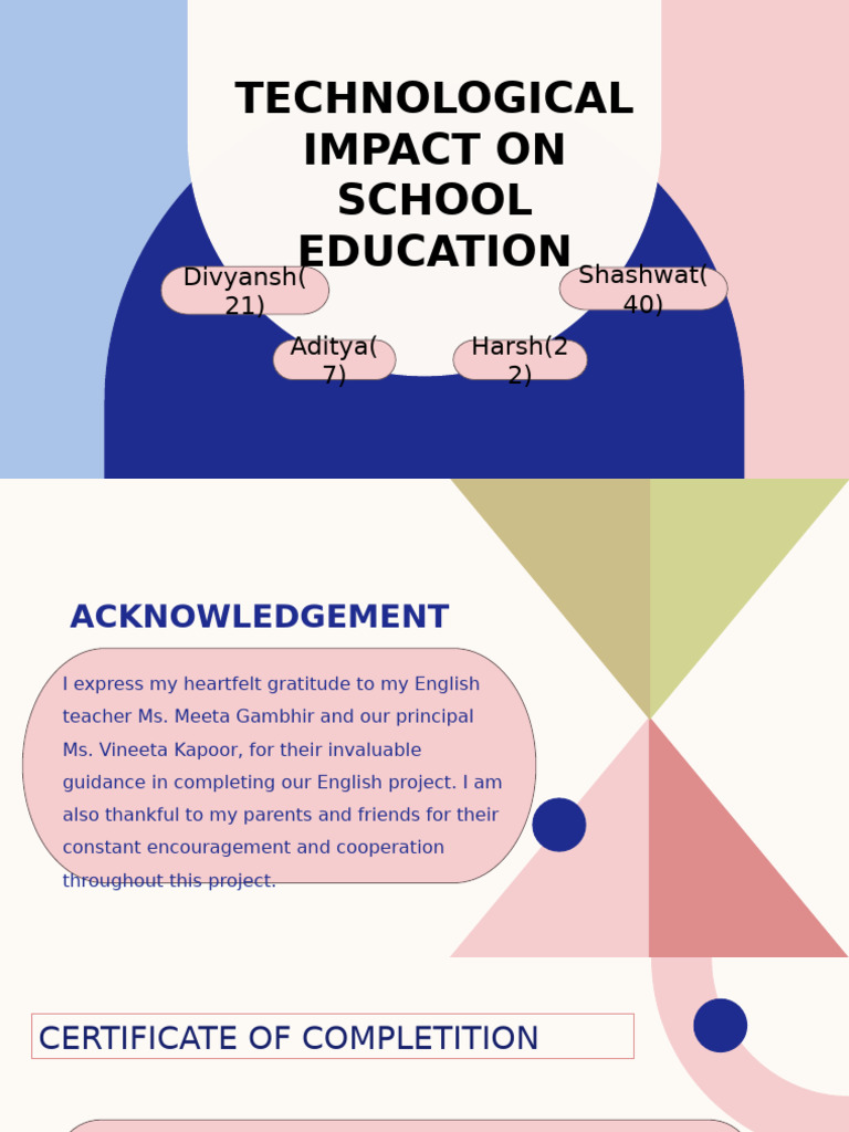 Technology's Impact on School Education | PDF | Educational Technology ...