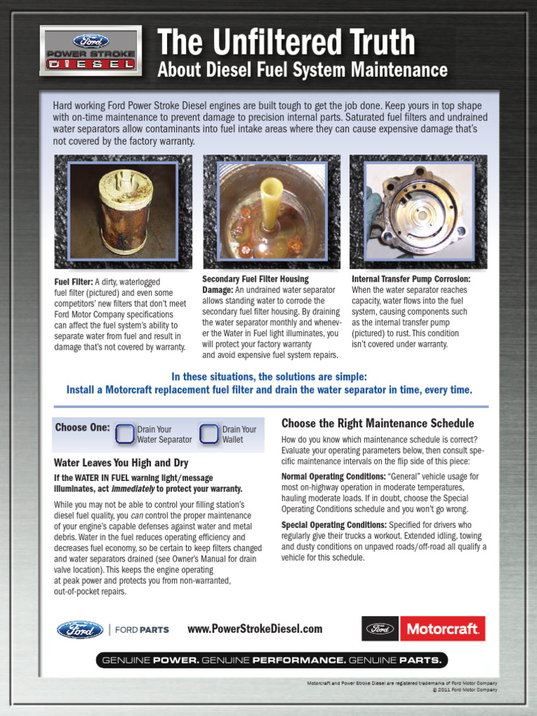The Unfiltered Truth About Diesel Fuel System Maintenance | PDF ...