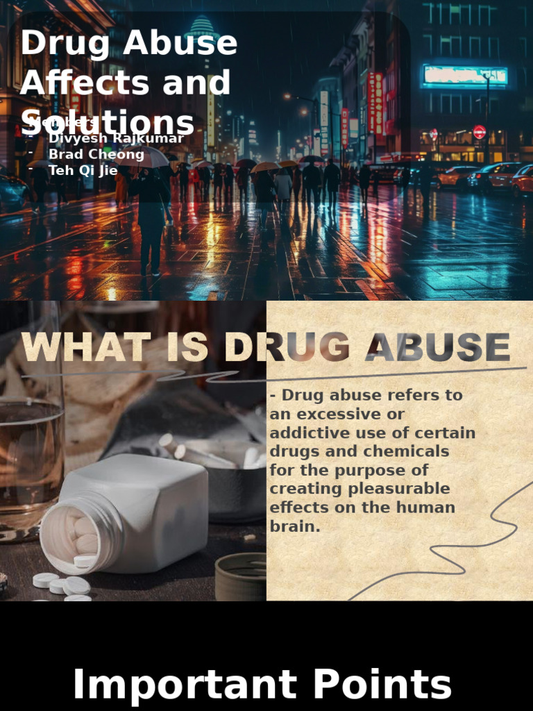 Drug Abuse: Effects and Solutions | PDF | Drugs | Substance Abuse