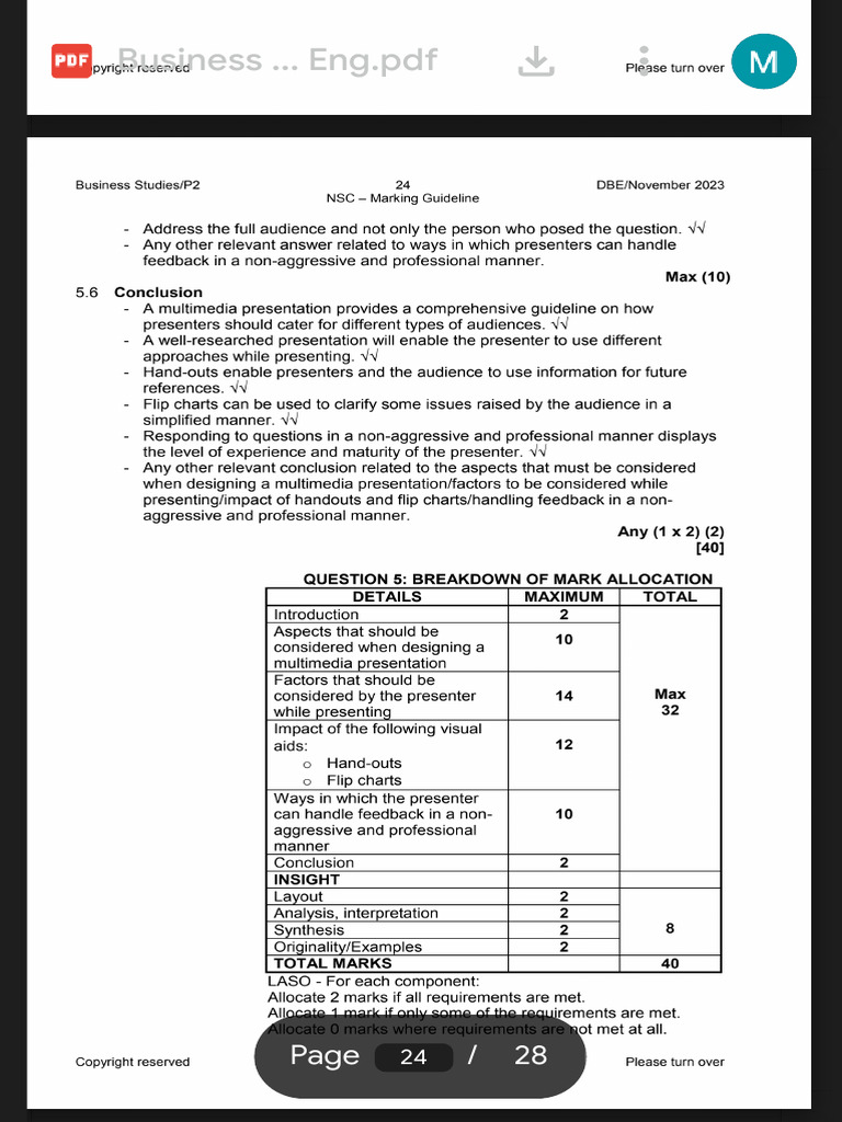 Business Studies P2 Nov 2023 MG Eng - PDF - Google Drive | PDF | Human ...