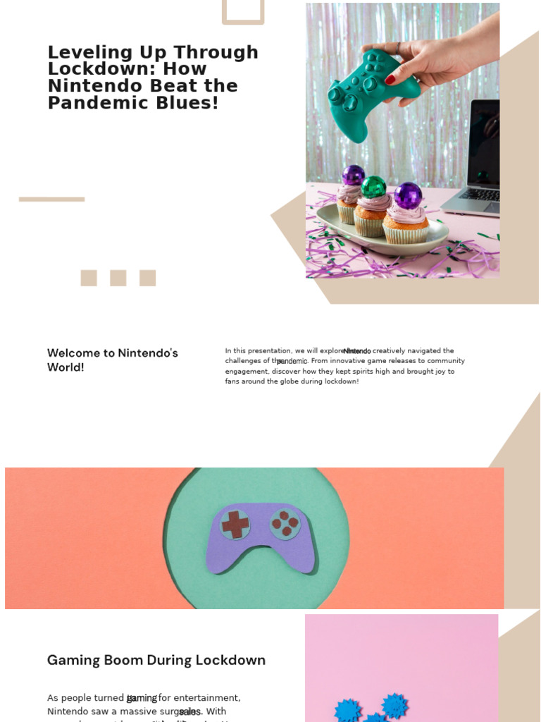 Slidesgo Leveling Up Through Lockdown How Nintendo Beat the Pandemic ...