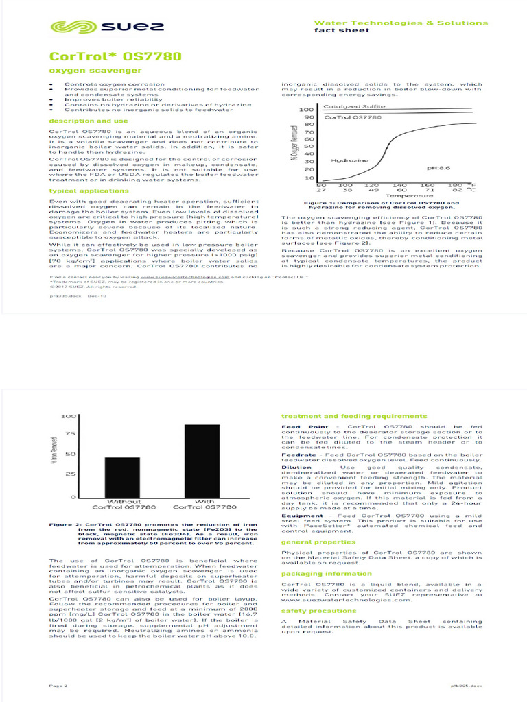 O2 Scavenger 7780 | PDF
