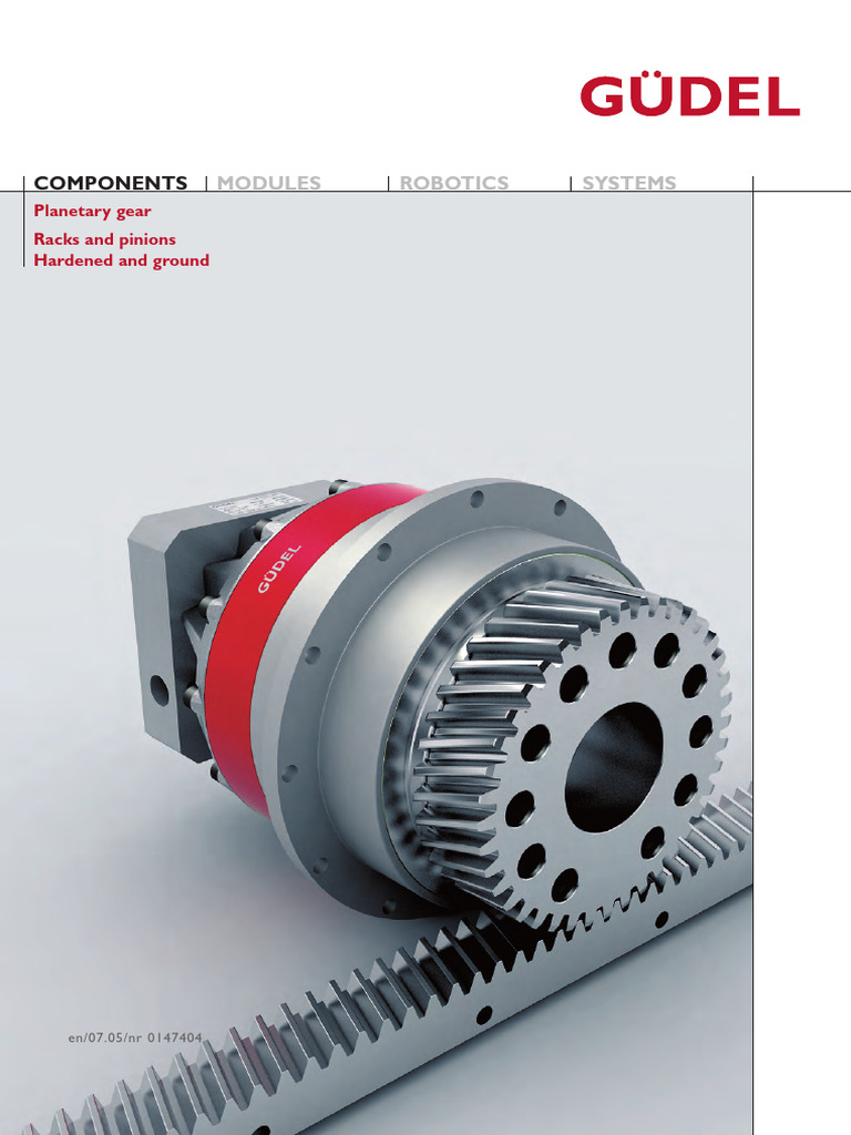 gudel-planetary-gear-en | PDF | Gear | Mechanical Engineering