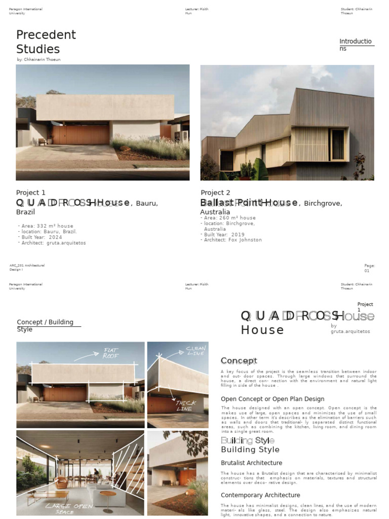 Precedent Study | PDF | Window | Home