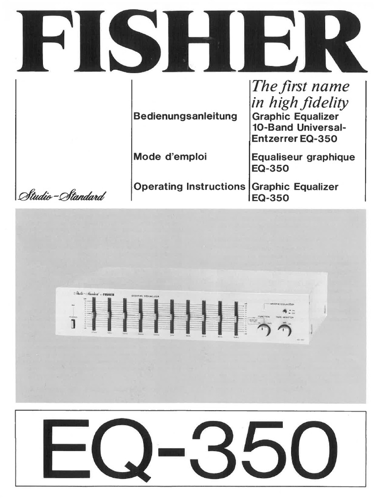 Fisher Radio Eq 350 User ID14103 | PDF