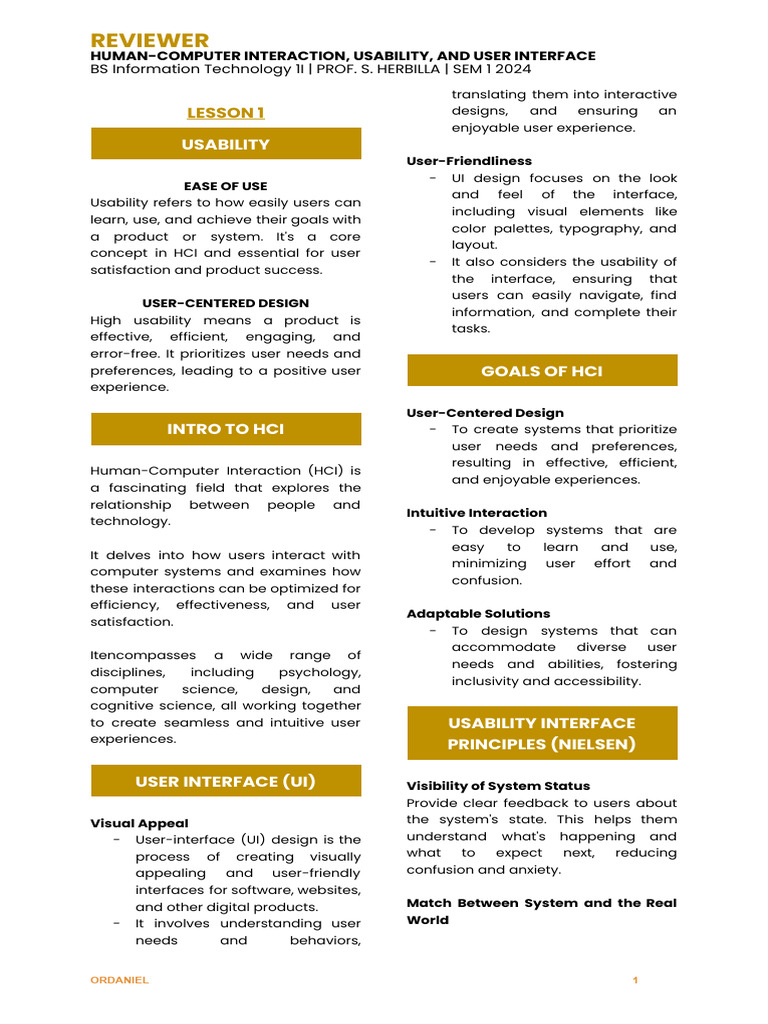 Hci Pdf Human Computer Interaction Usability