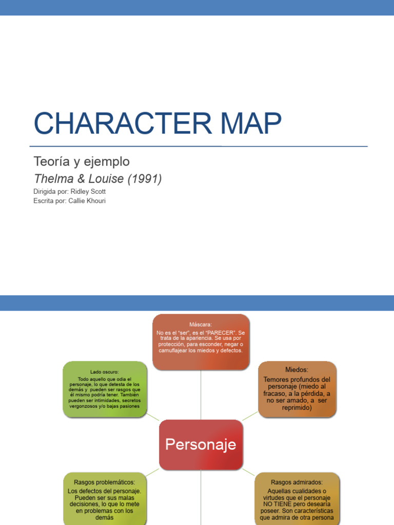 Character map EJEMPLO THELMA LOUISE | PDF