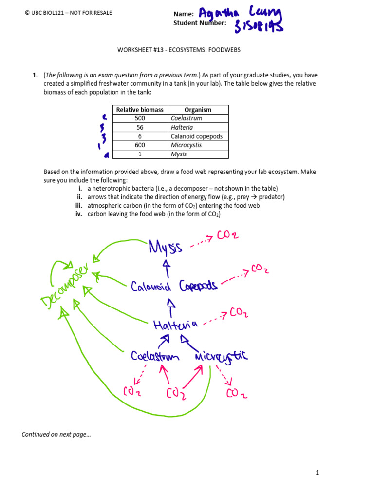 Food Web Analysis in Freshwater Ecosystems | PDF | Food Web | Predation