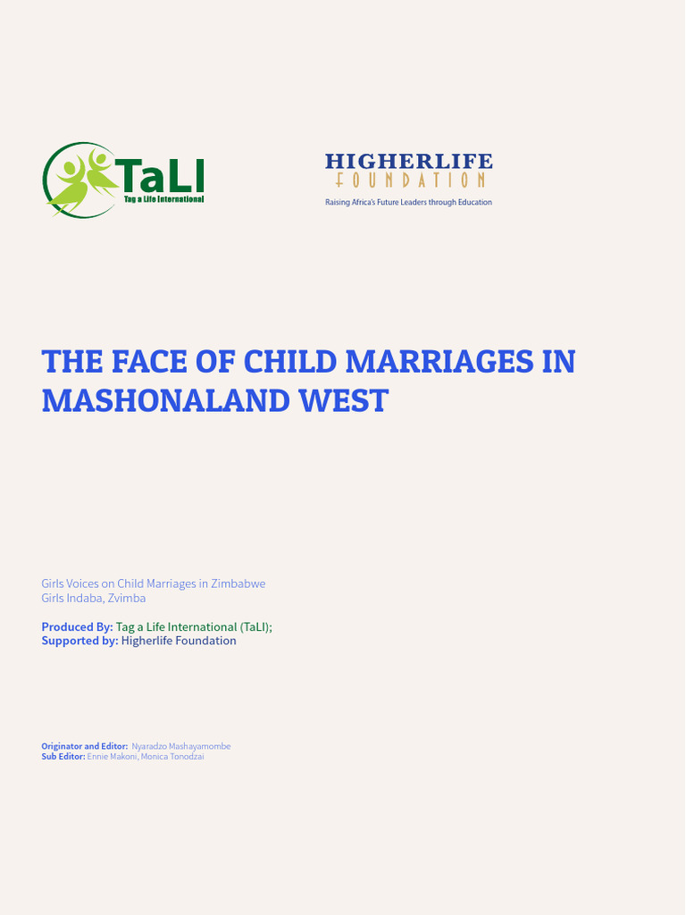 Tali Child Marriages Mash West 1712 | PDF | Child Marriage | Marriage
