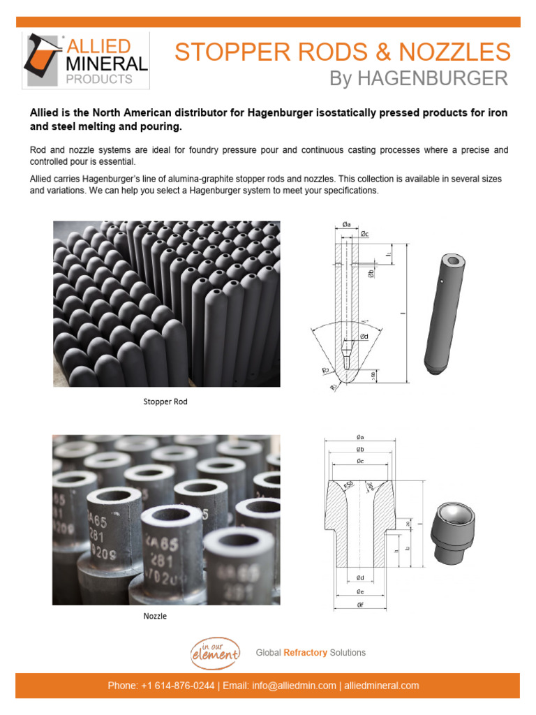 Stopper Rods Nozzles - Hagenburger | PDF