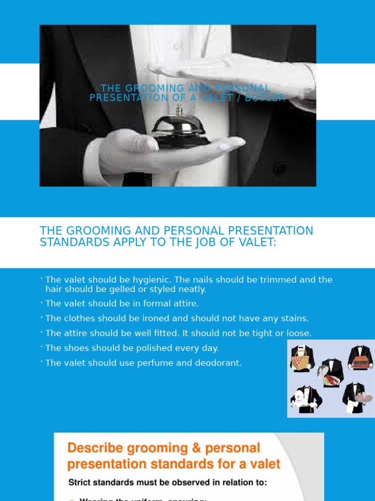 The Grooming and Personal Presentation of Butler Service | PDF ...