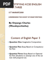 English paper 1 revision KCSE 2025 | PDF | Cost Of Living | Poetry