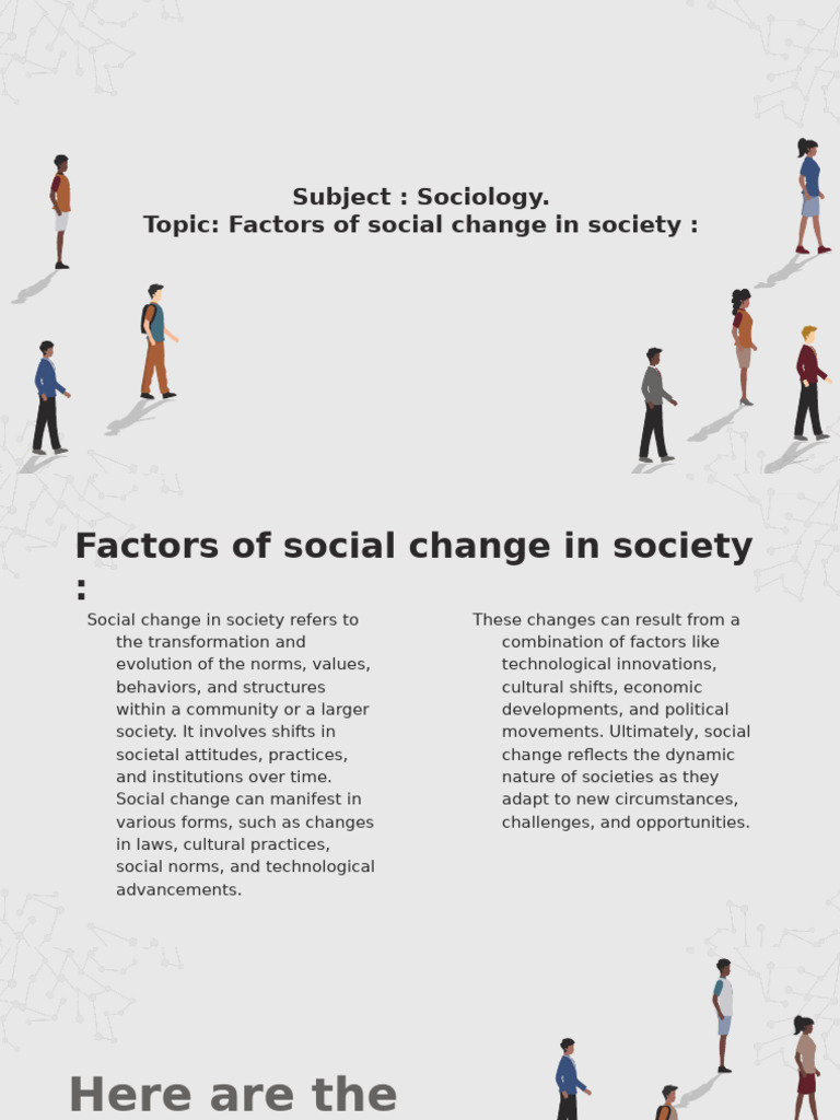 Factors of Social Change in Society | PDF | Society | Innovation