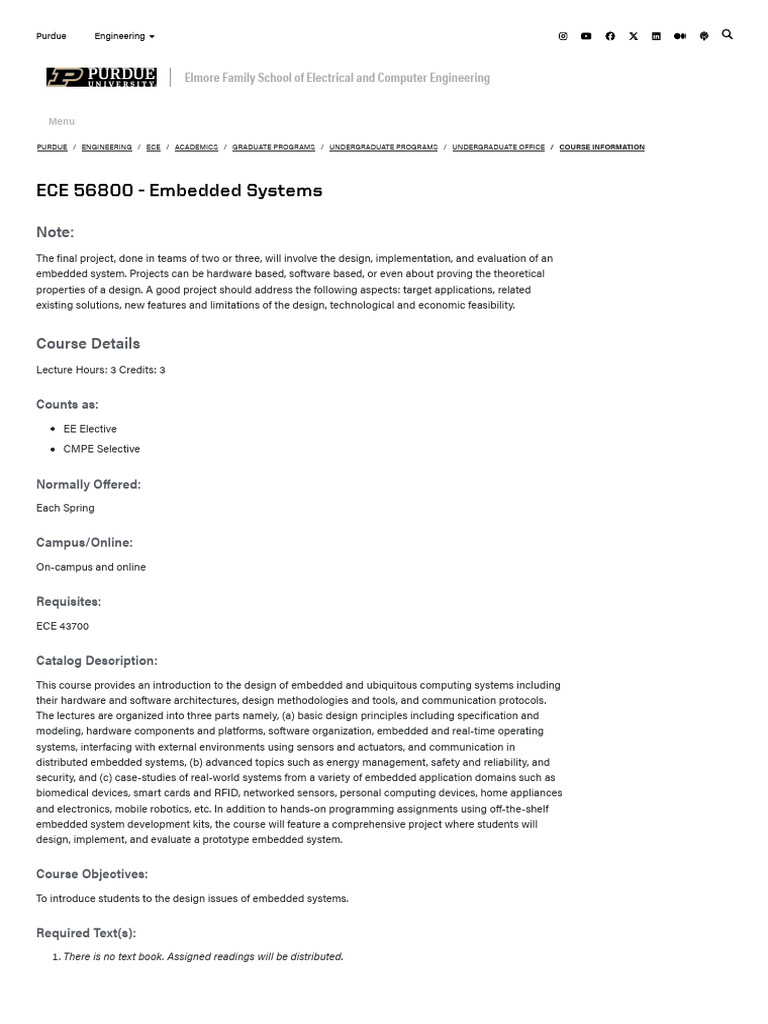 ECE 56800 - Embedded Systems - Elmore Family School of Electrical and Computer Engineering ...