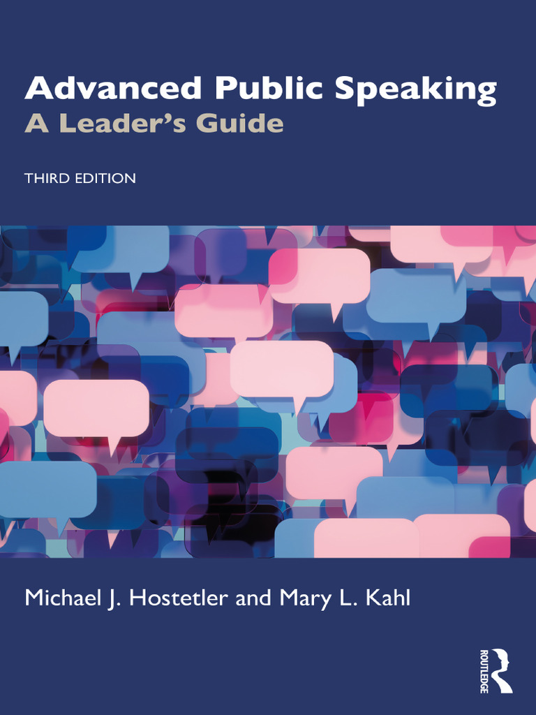 Advanced Public Speaking - A Leader's Guide by Michael J. Hostetler ...