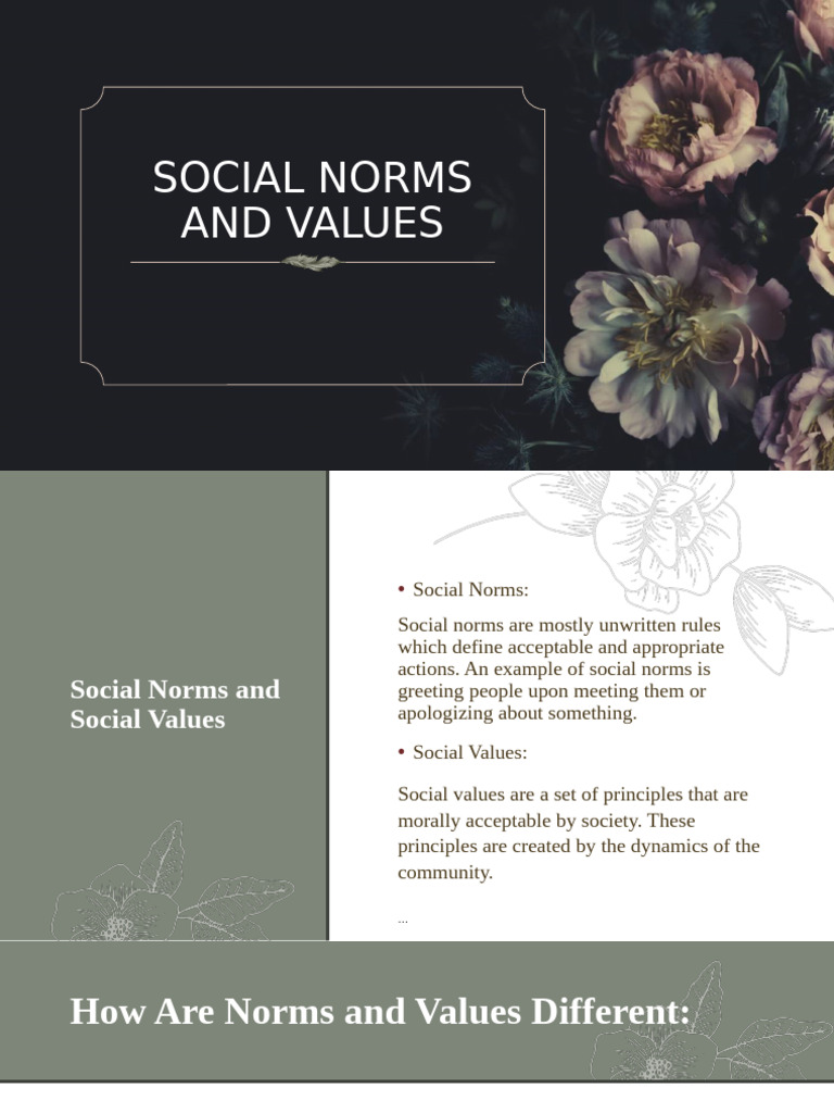 Understanding Social Norms and Values | PDF | Morality | Behavioural ...