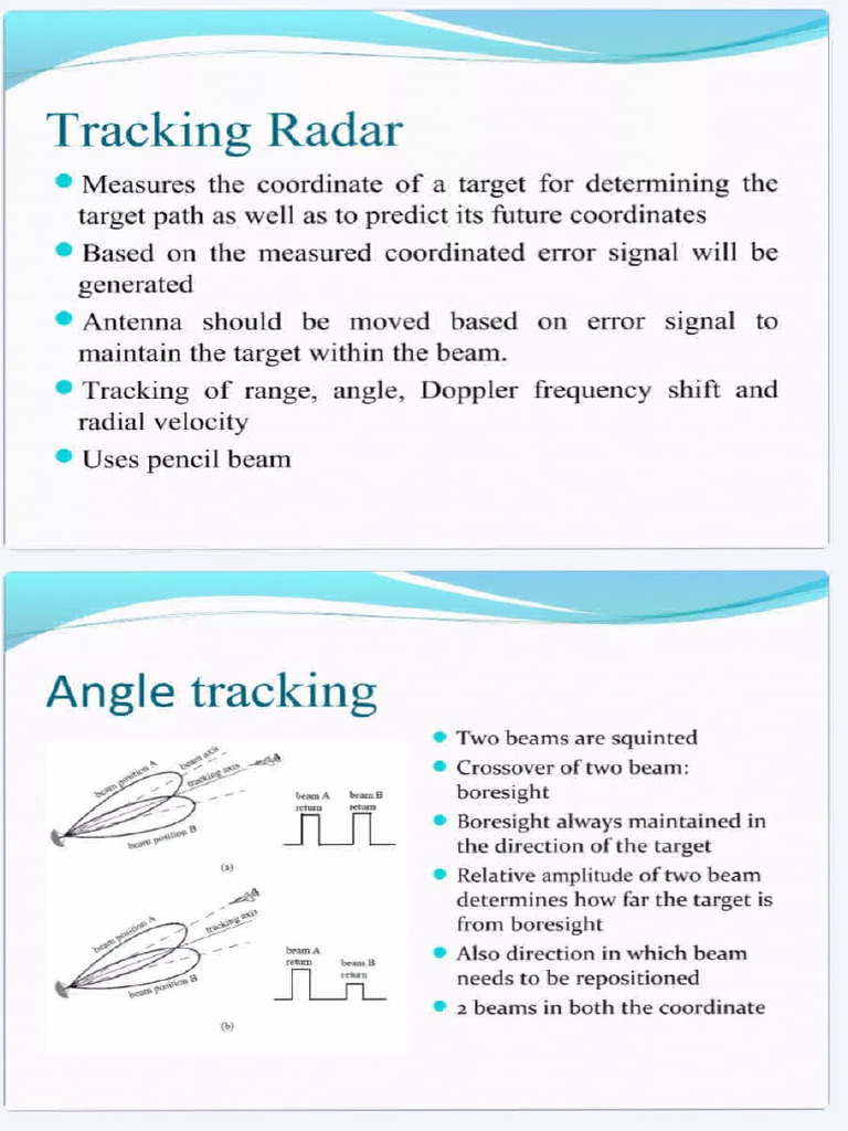 My Notes Tracking Radar | PDF | Radar | Wireless
