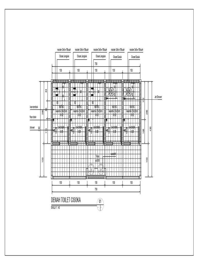 Denah Toilet Cisoka | PDF