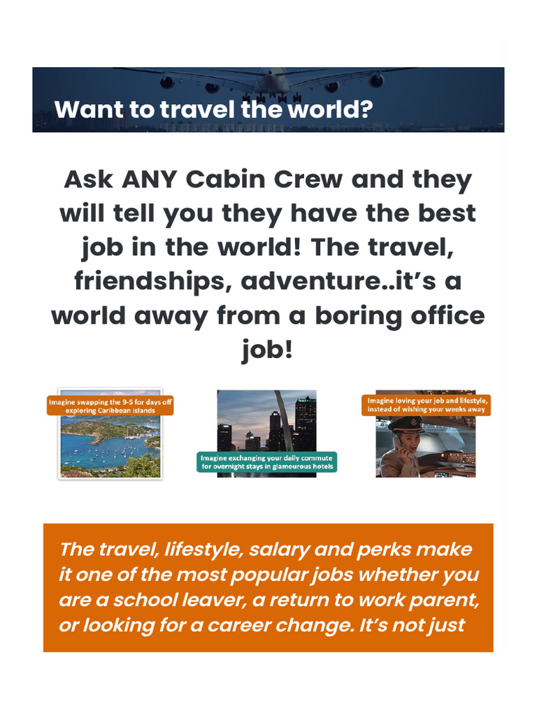 Cabin Crew Wings: Fast-Track Your Career | PDF | Flight Attendant ...