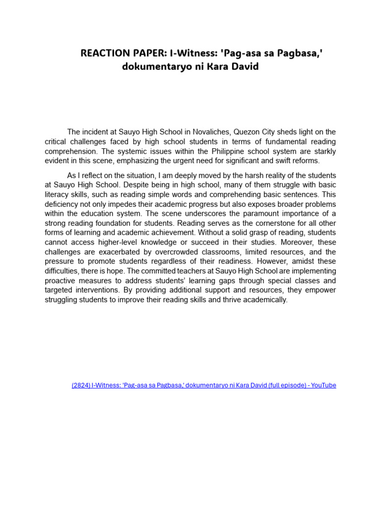 3A - HOMEECONOMICS - SILVANO - 1.pag-Asa Sa Pagbasa | PDF