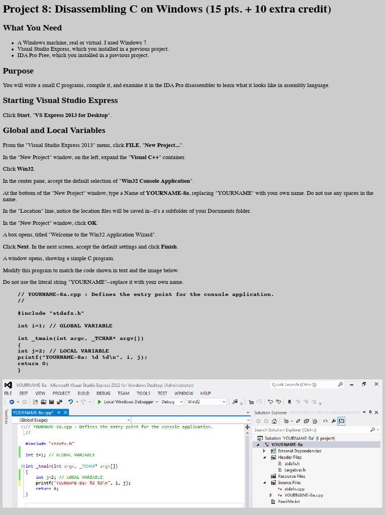 LAB 9.3 Disassembling C On Windows | PDF | Command Line Interface | Microsoft Windows