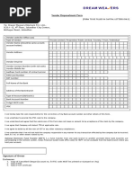 Vendor Declaration Form | PDF