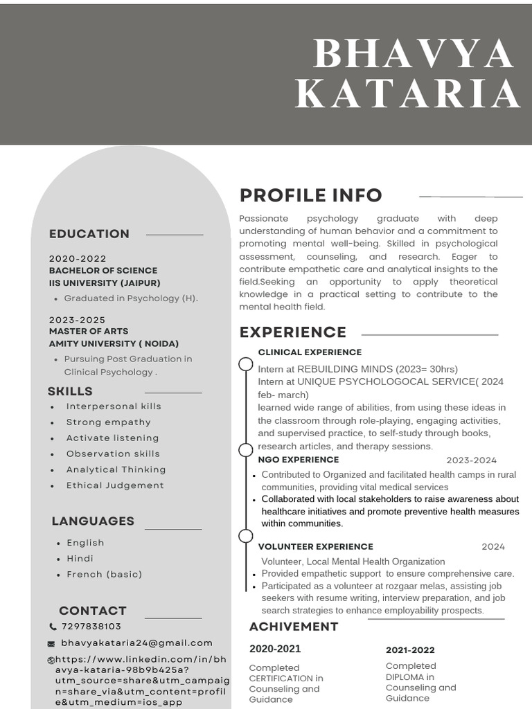 Final Cv 2024 | PDF | Psychology | Empathy