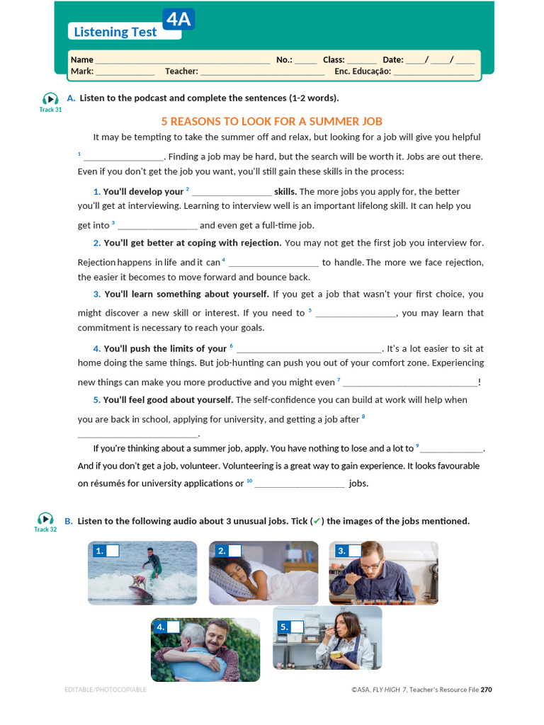 Listening Test 4A | PDF