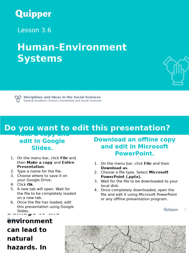 Human Environment System | PDF | Sustainability | Natural Environment