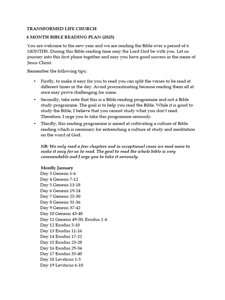 Bible Reading | PDF