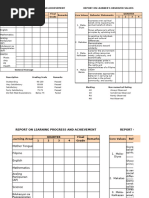 Temporary Progress Report Card Template | PDF | Learning