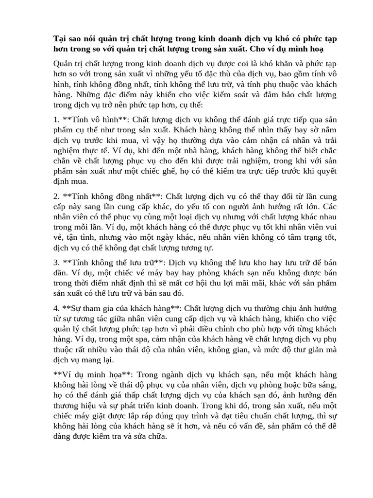 Lý thuyết QTCL | PDF