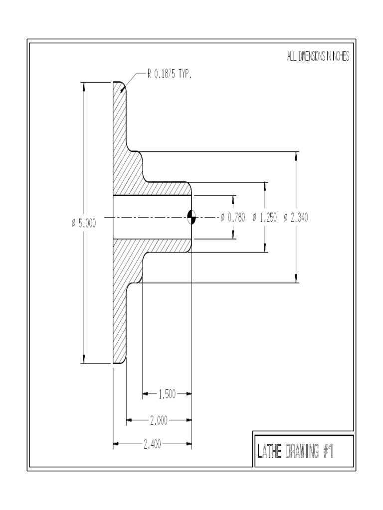 Lathe Drawings Horizontal | PDF