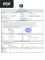 Taking Over Certificate Format | PDF