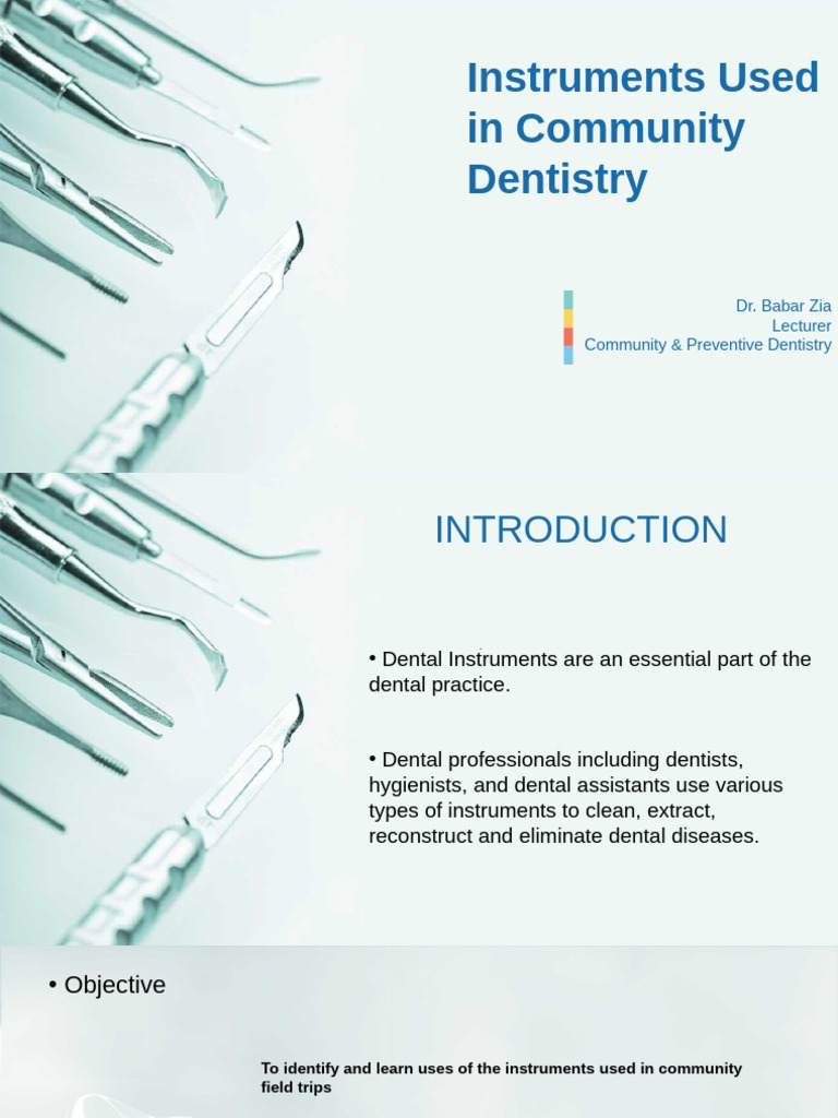 DENTAL INSTRUMENT | PDF | Dentistry | Dentistry Branches