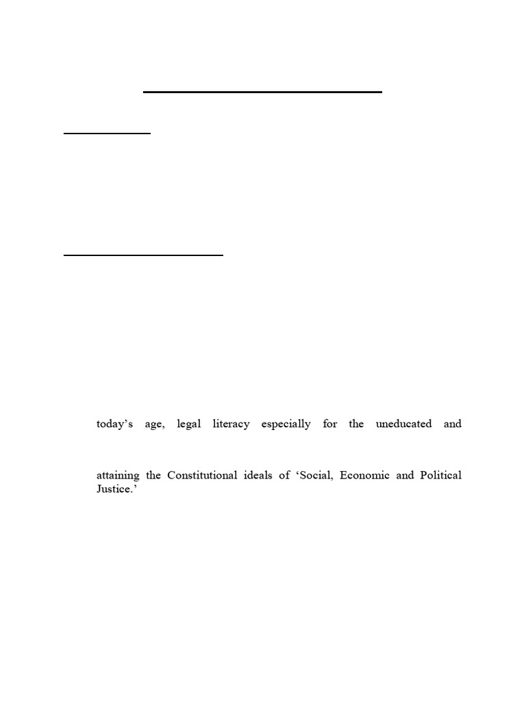 Draft Legal Aid Cell | PDF | Legal Aid