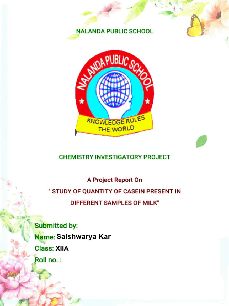 Final Chem | PDF | Milk | Chemistry