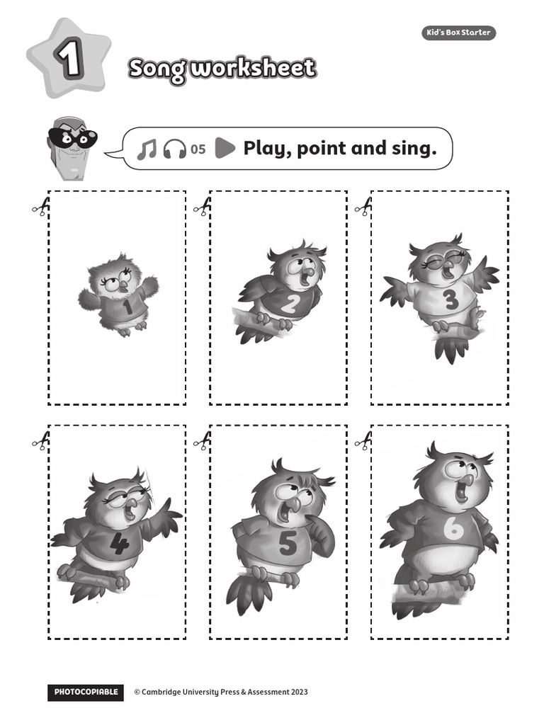 KidsBox Starter Unit1 Song Worksheet | PDF