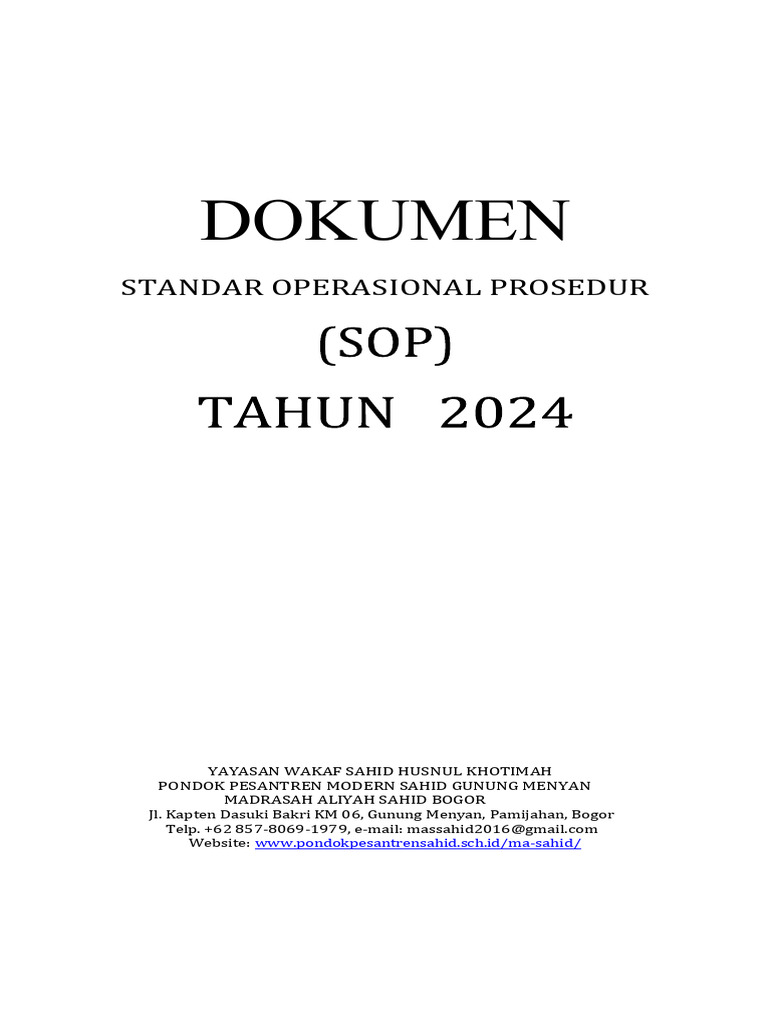 Sop Mas Sahid | PDF